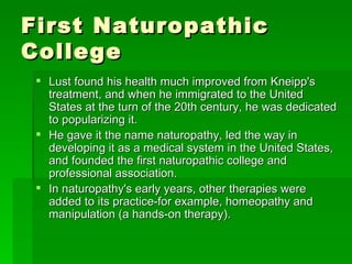 Naturopathy A Brief Overview | PPT