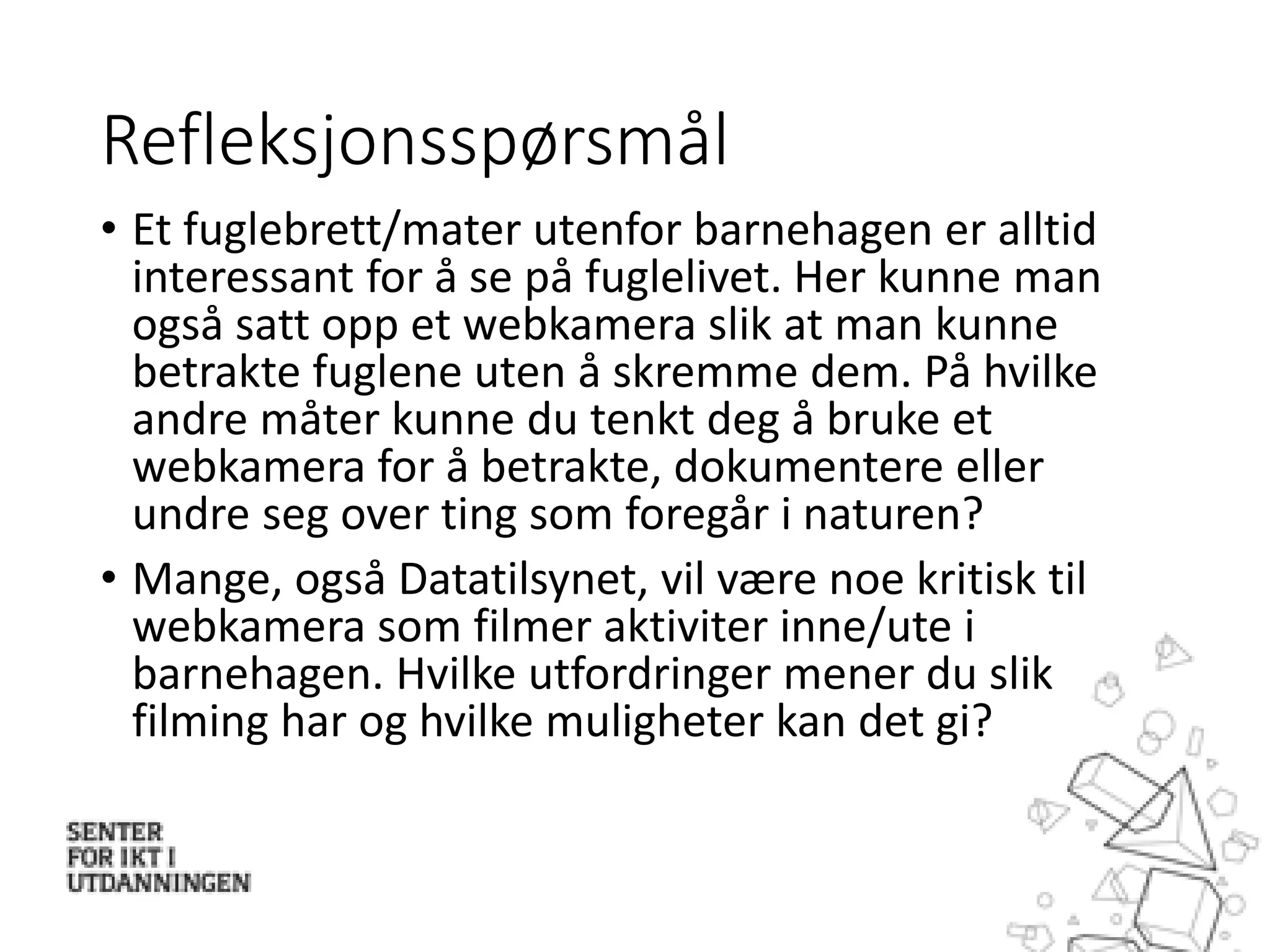 Natur pedagogiske refleksjoner | PDF