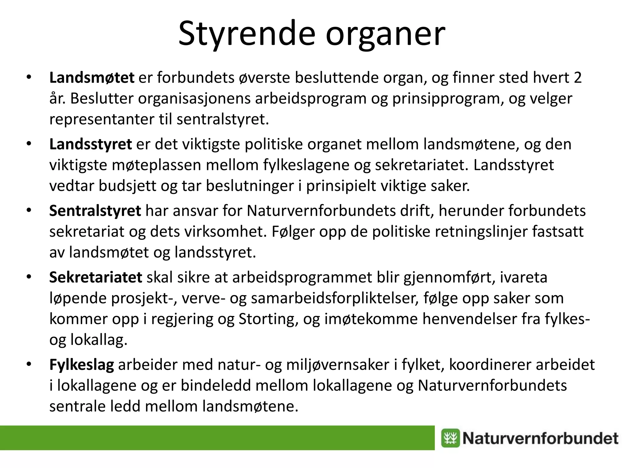Om naturvernforbundet | PPT