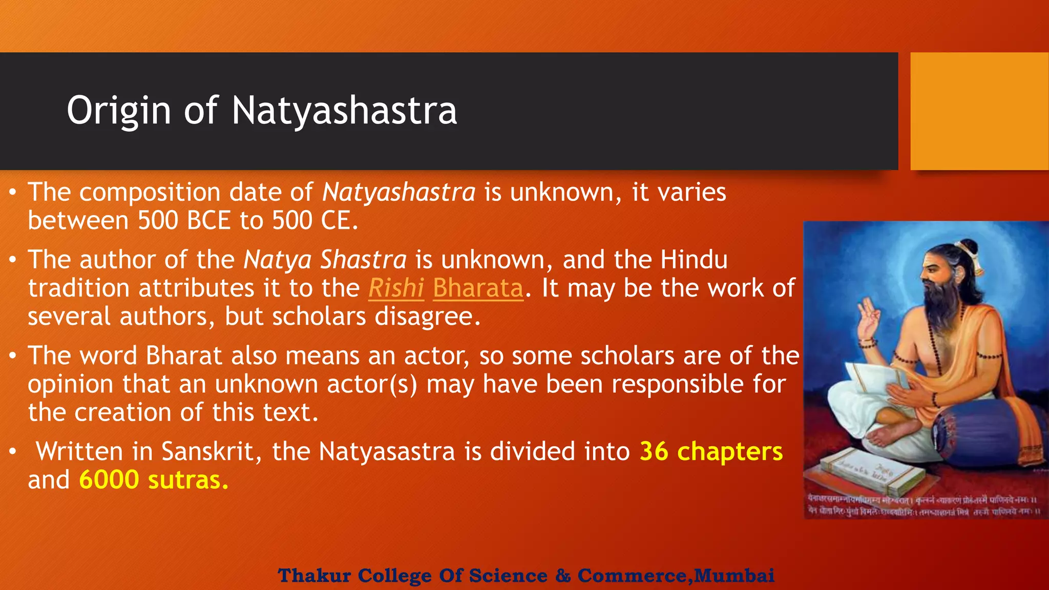 NatyaShastra | PPTX