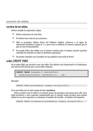 MANUAL DE INSTALACIÓN Y USO DE ORACLE | DOCX