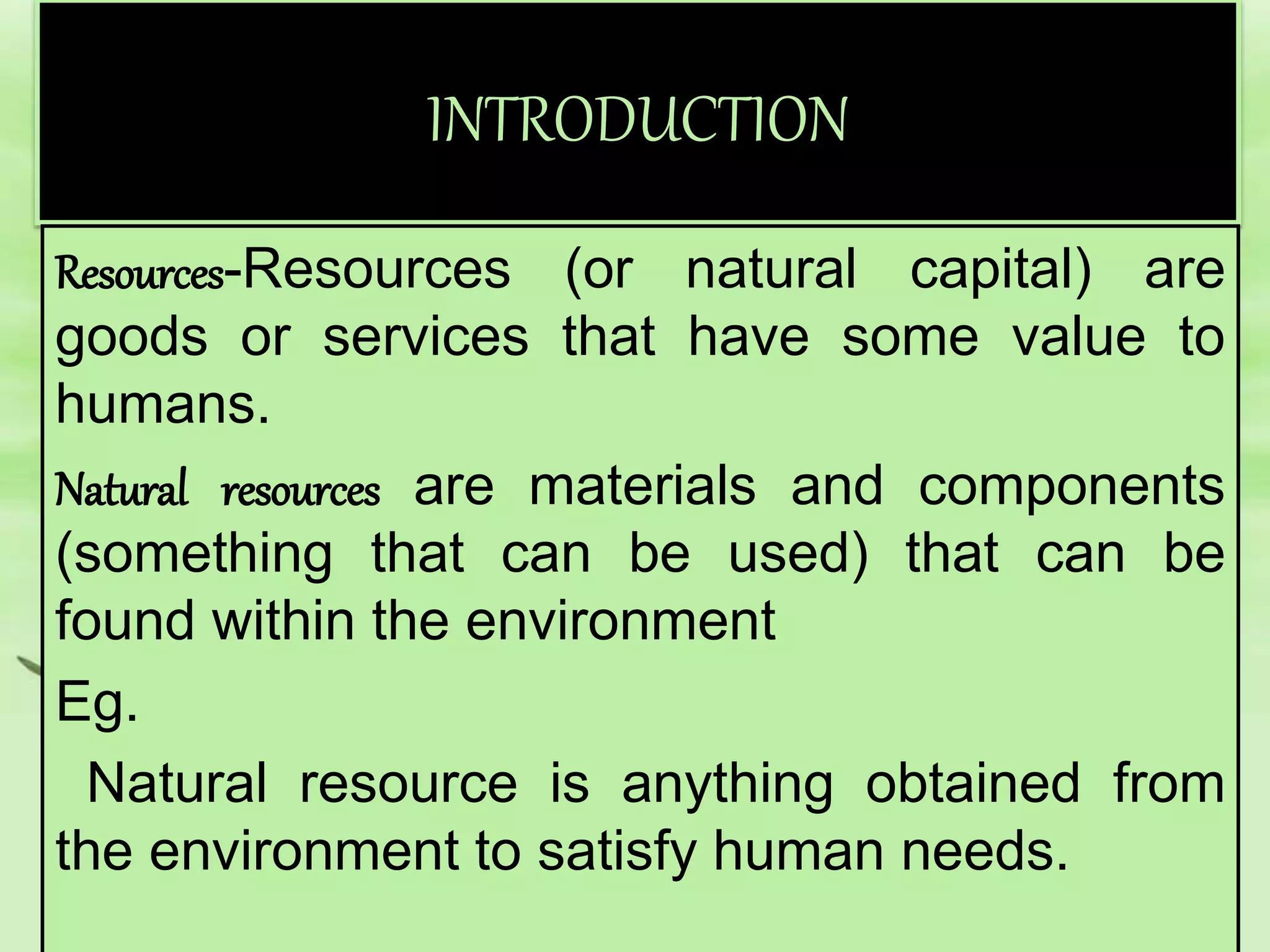 Natural resource management | PPTX