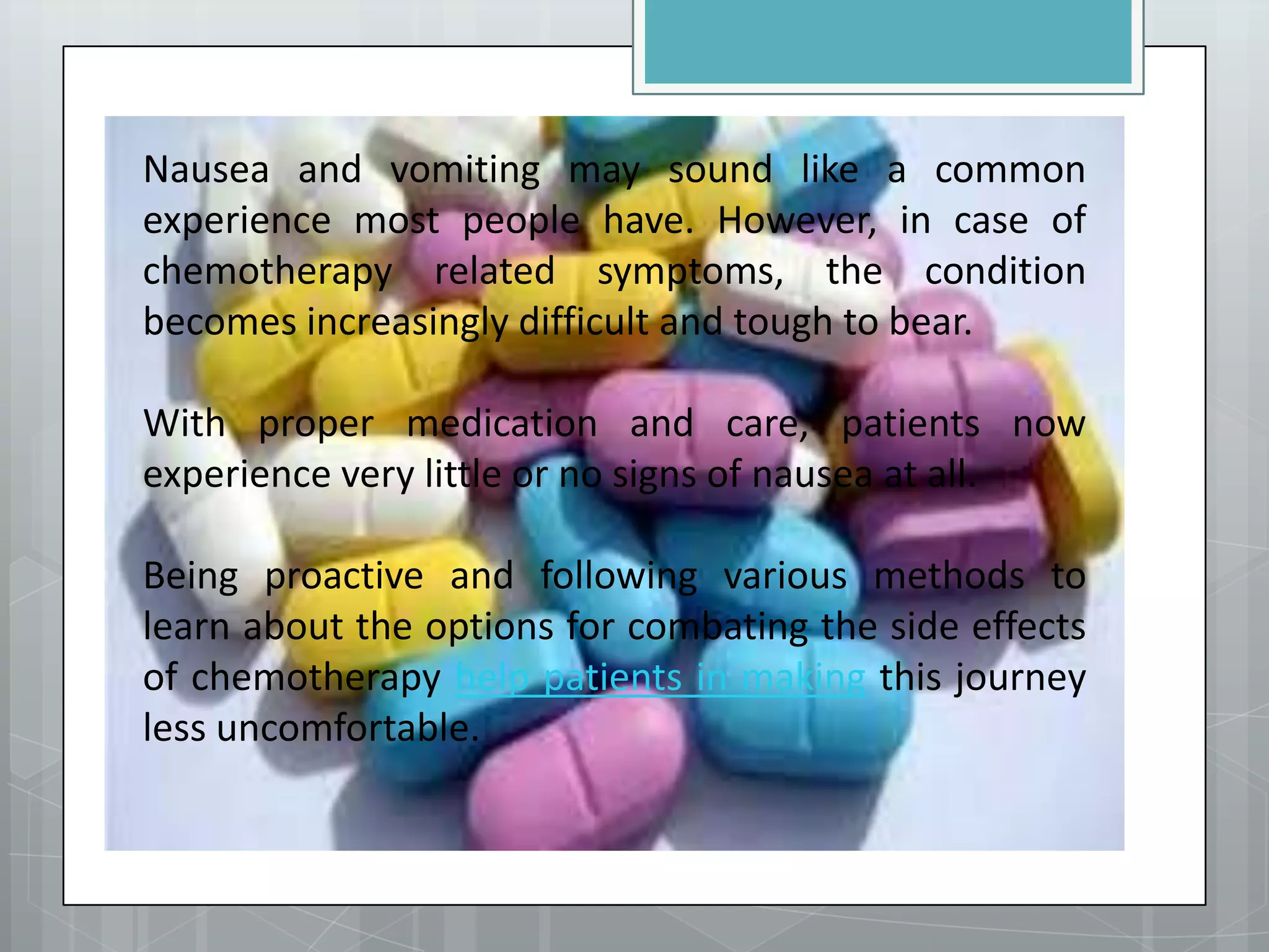 Nausea and vomiting | PPTX