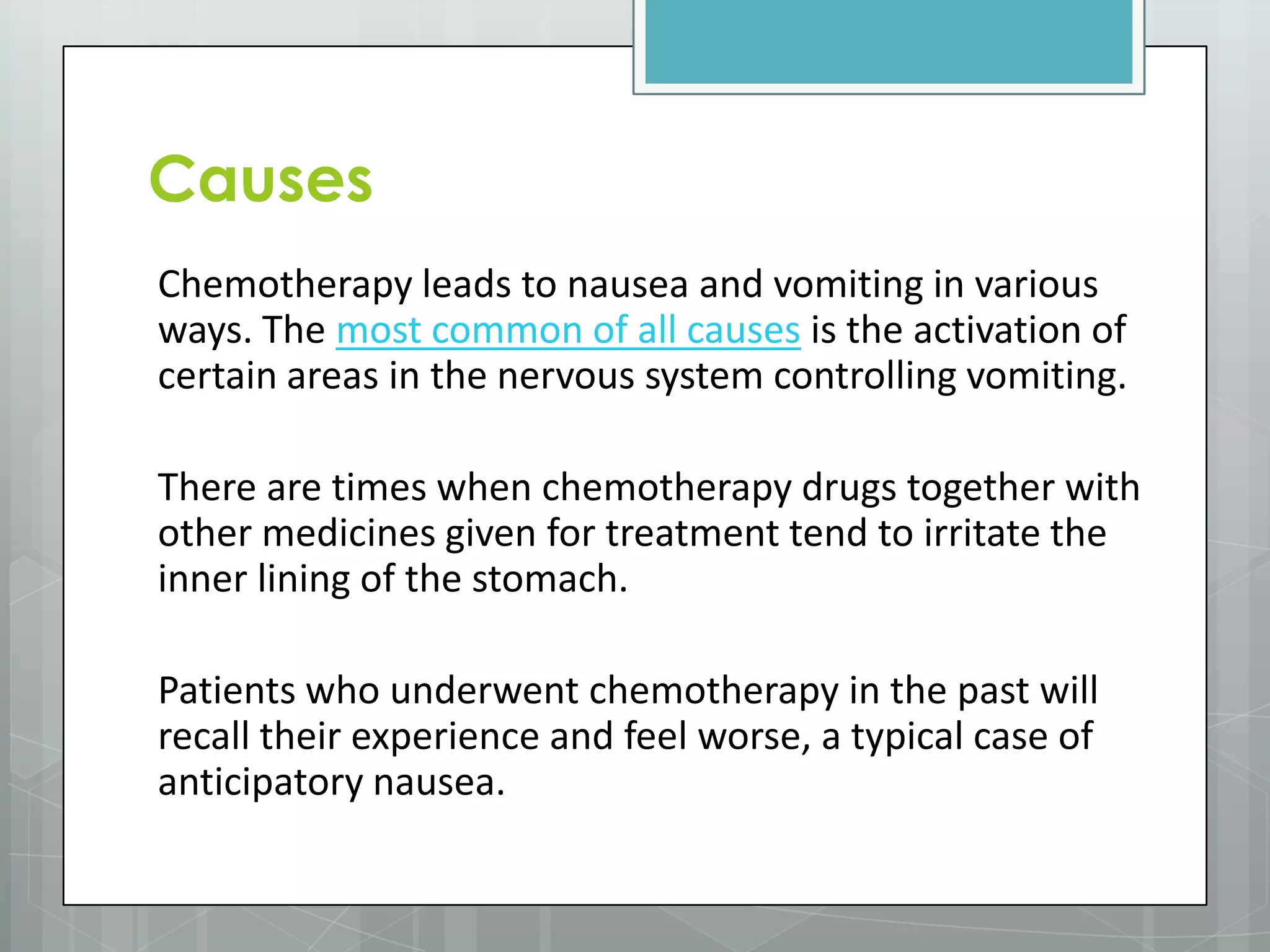 Nausea and vomiting | PPTX
