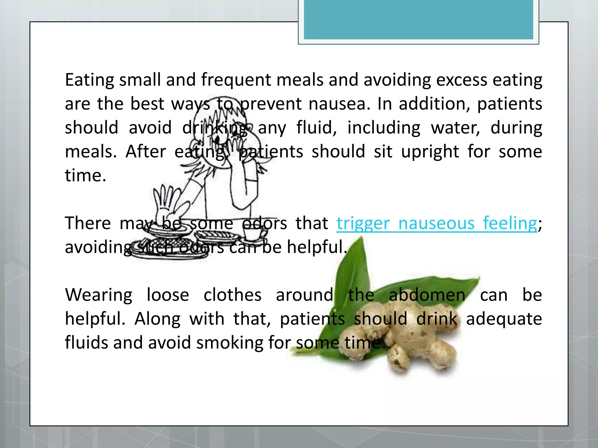 Nausea and vomiting | PPTX