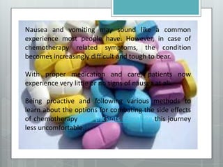 Nausea and vomiting | PPTX