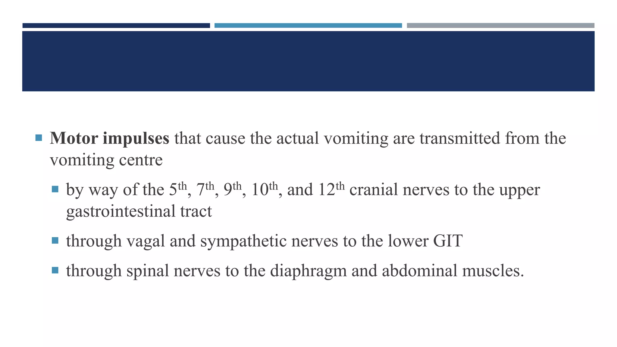 Physiology of Nausea and vomiting , PONV, guidelines and management | PPTX