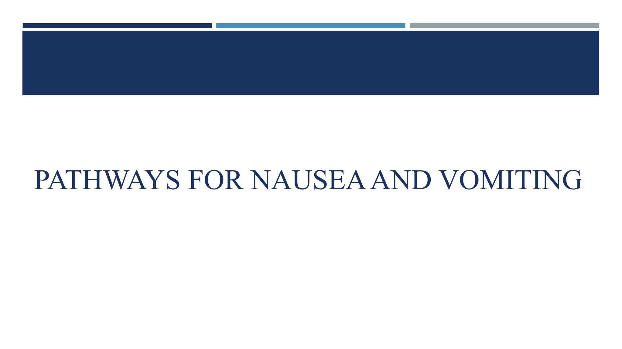 Physiology of Nausea and vomiting , PONV, guidelines and management | PPTX
