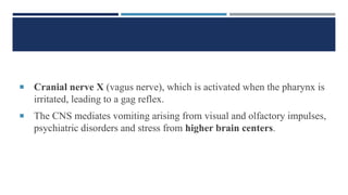 Physiology of Nausea and vomiting , PONV, guidelines and management | PPTX
