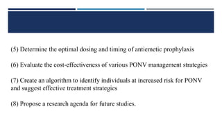 Physiology of Nausea and vomiting , PONV, guidelines and management | PPTX