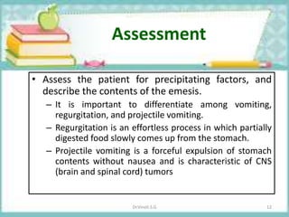 Nausea and vomiting | PPTX