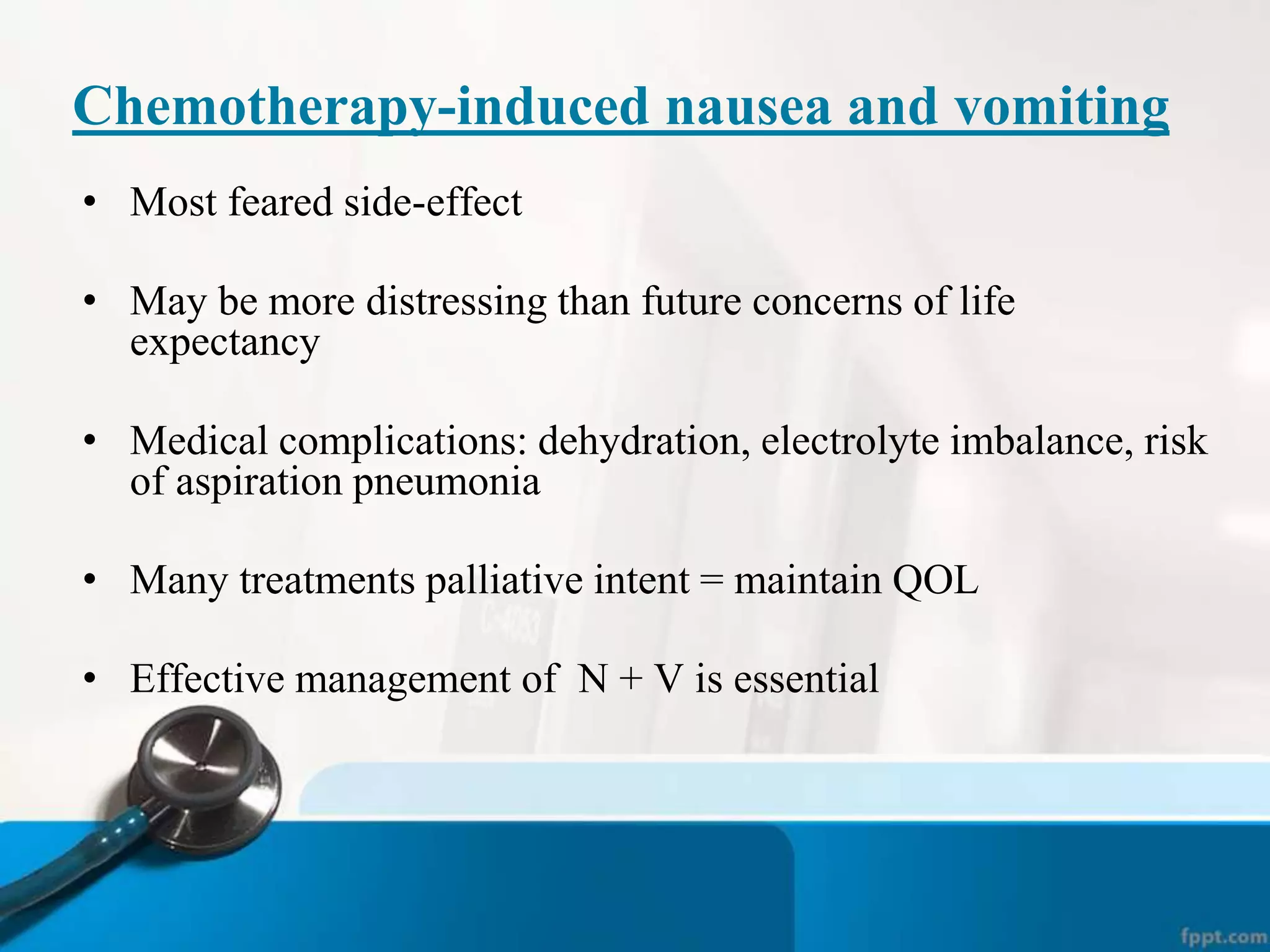 Nausea and vomiting | PPTX