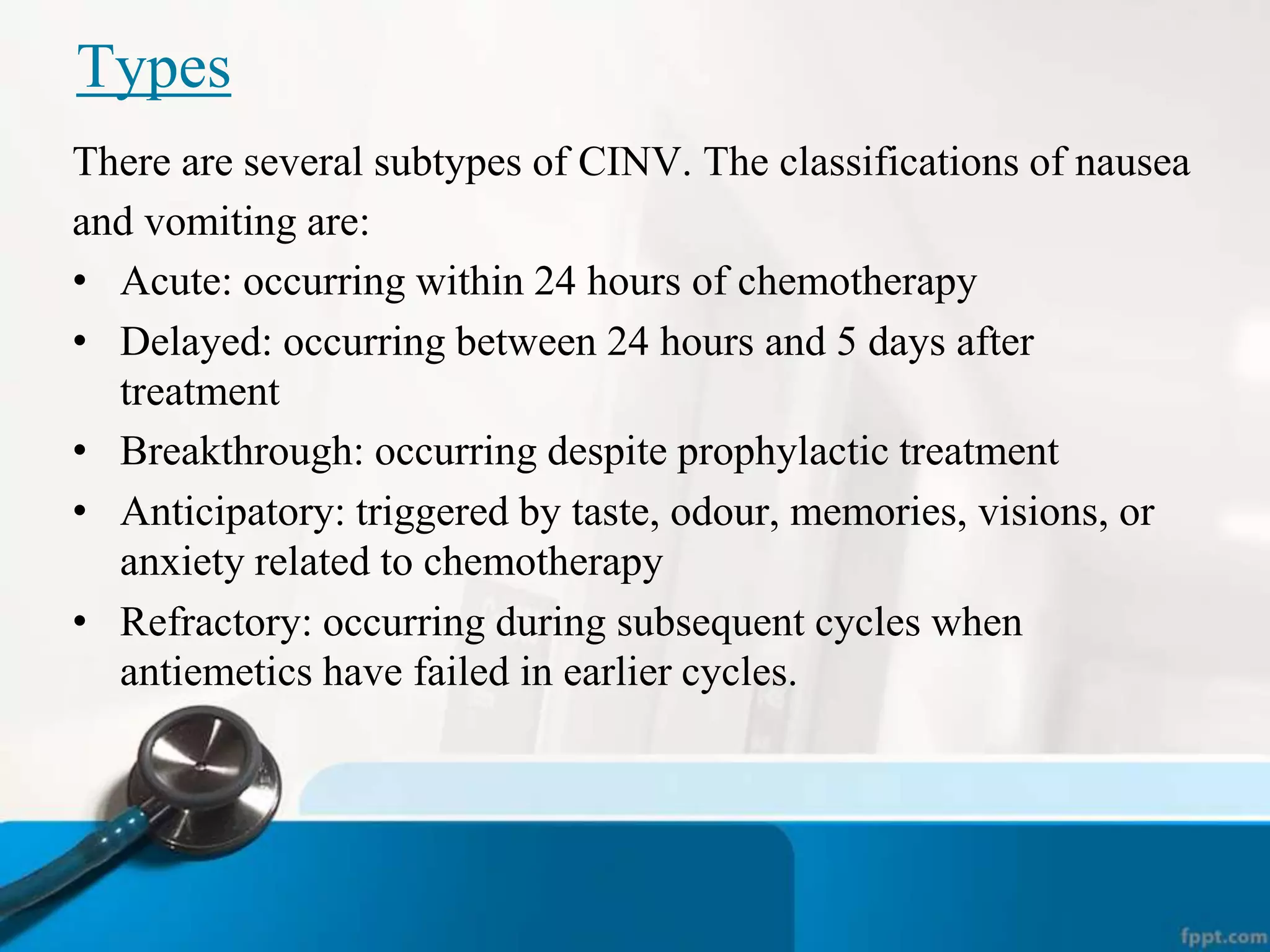 Nausea and vomiting | PPTX