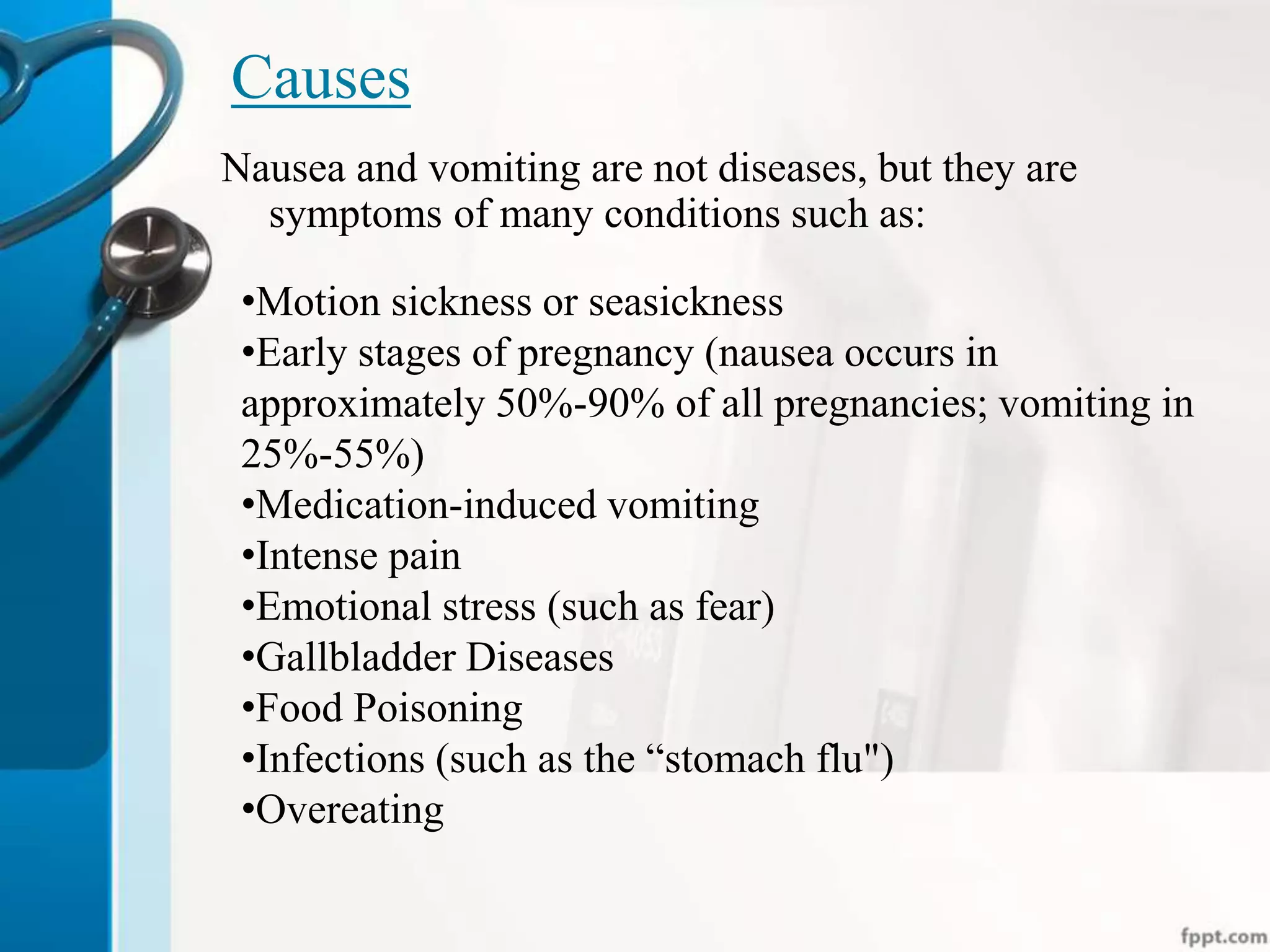 Nausea and vomiting | PPTX