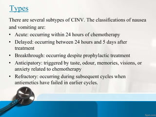 Nausea and vomiting | PPTX