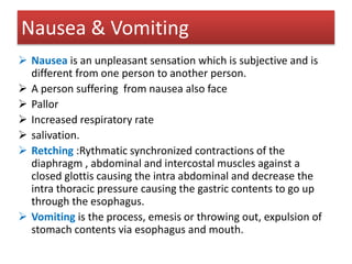 Nausea & Vomiting | PPTX