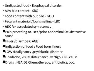 Nausea & vomiting, physiology and basics of vomiting and its treatment ...