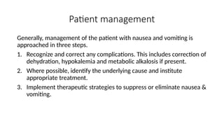 Nausea & Vomiting teaching slide.pptx... | PPTX