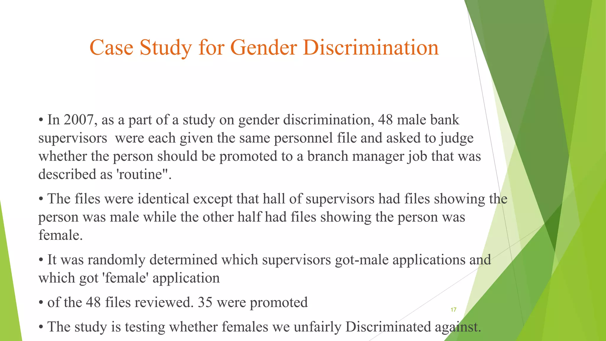 Corruption and Discrimination on the Basis of gender | PPT