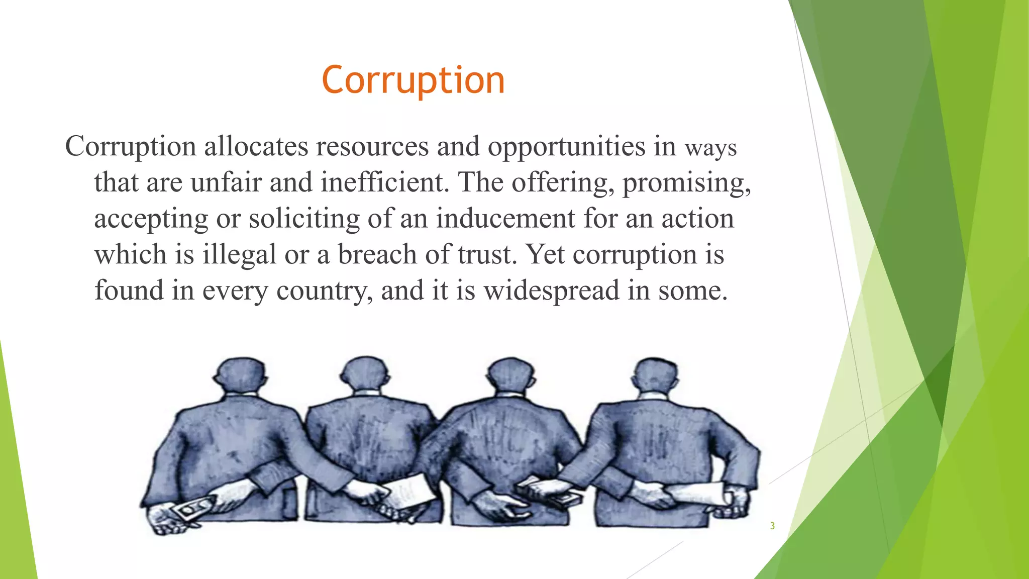 Corruption and Discrimination on the Basis of gender | PPT