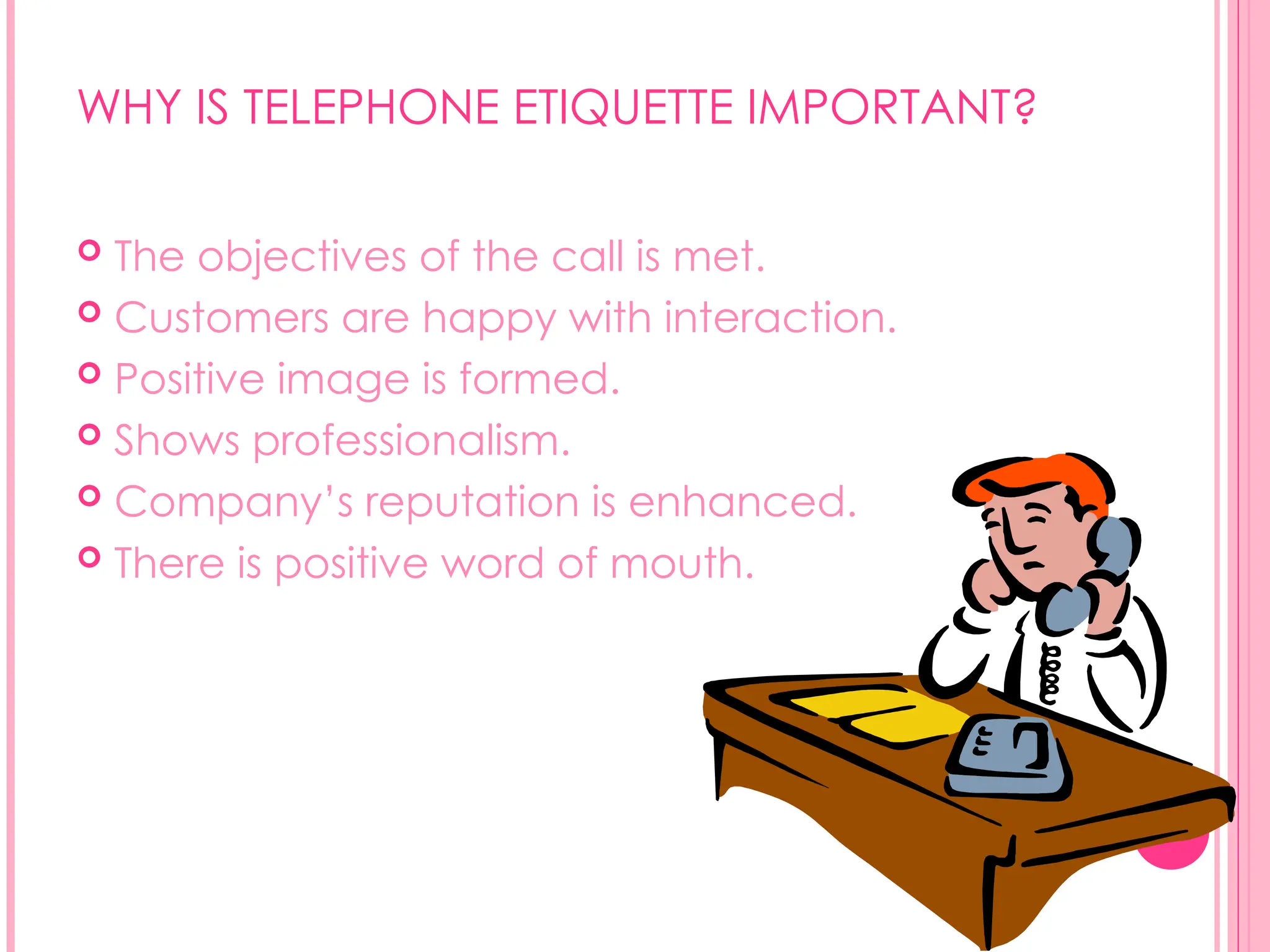 Ppt for telephonic etiquettes in corporate | PPT