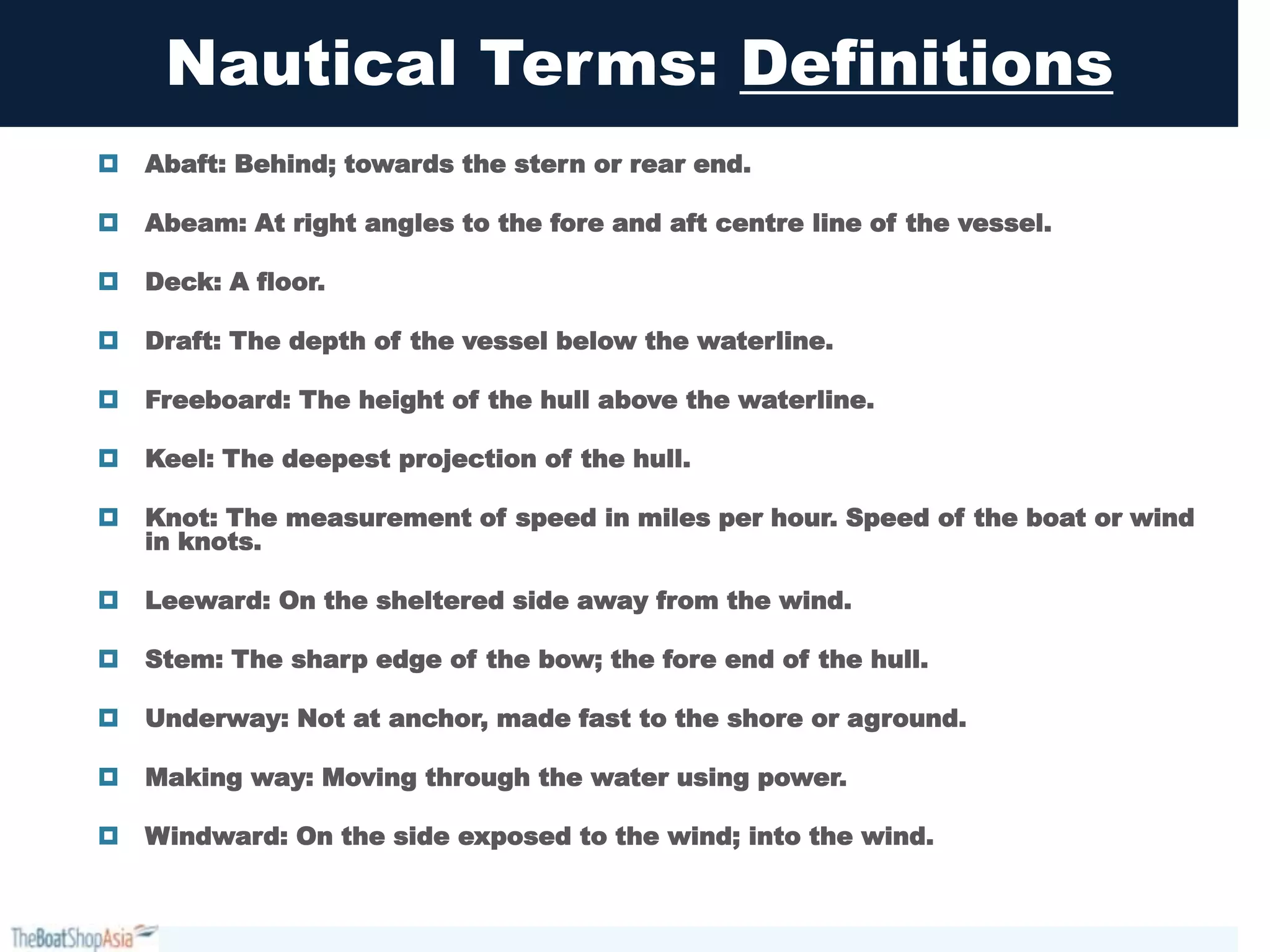 Nautical terms | PPSX