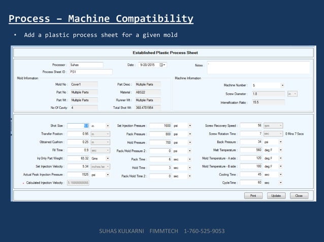 Nautilus 8 mold validation and doe software | PPTX