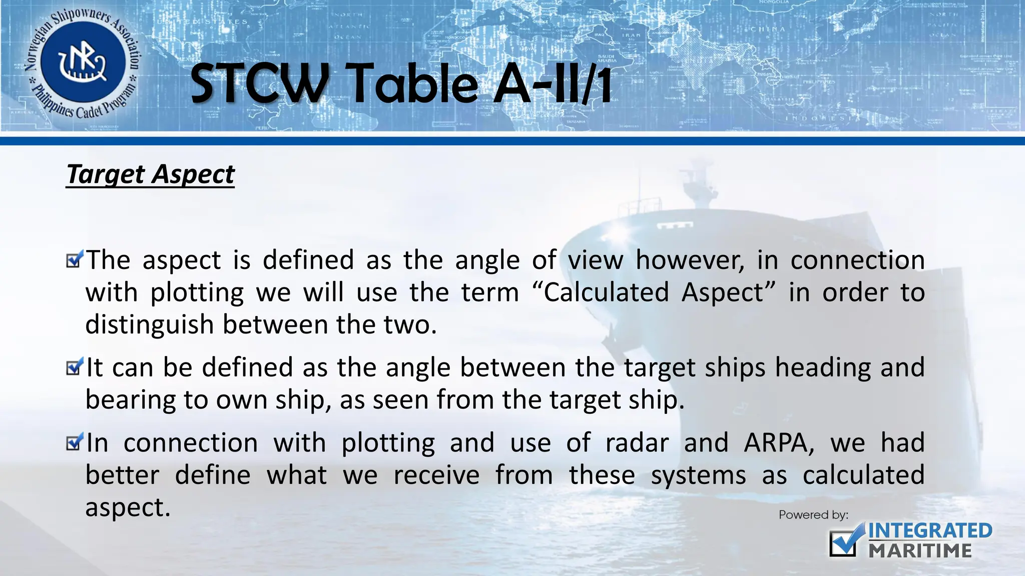 Navigation 5 about ARPA( Automatic Radar Plotting Aids ) | PDF