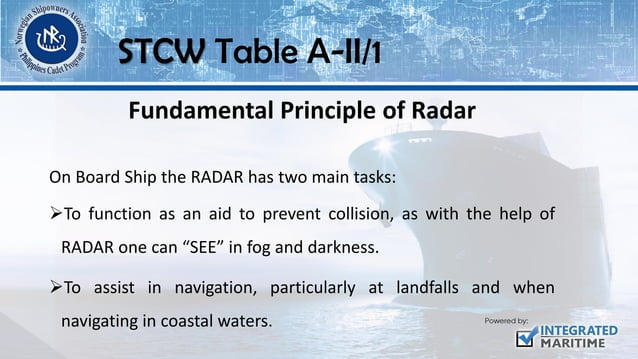 Navigation 5 about ARPA( Automatic Radar Plotting Aids ) | PDF