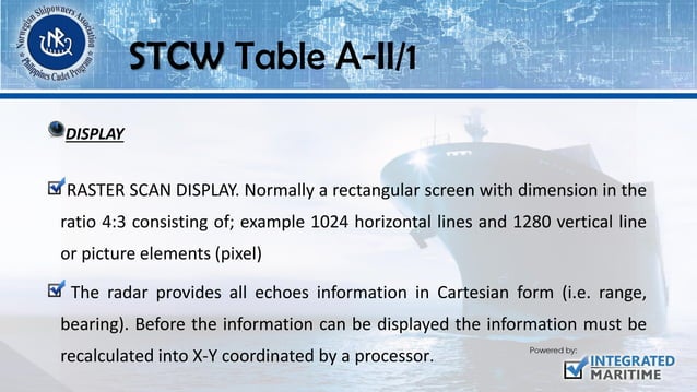 Navigation 5 about ARPA( Automatic Radar Plotting Aids ) | PDF