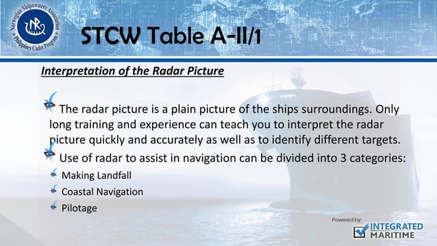 Navigation 5 about ARPA( Automatic Radar Plotting Aids ) | PDF