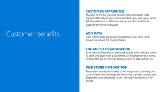 Microsoft Dynamics NAV 2017 - Item attributes | PPTX