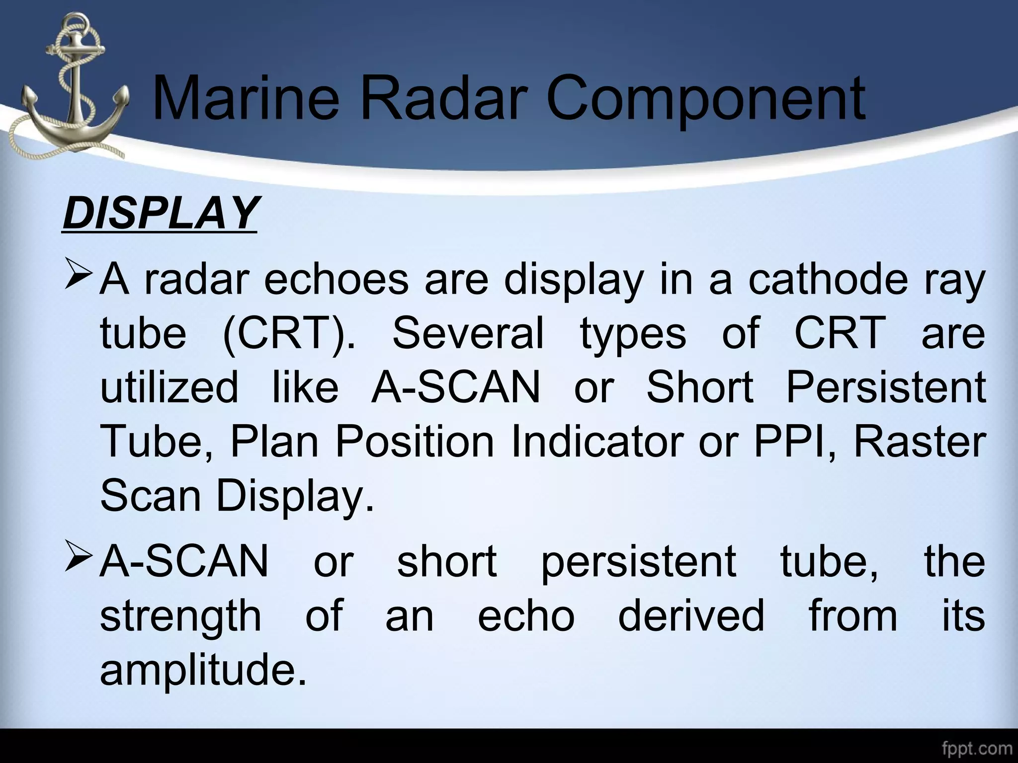 Nav 6 RADAR ARPA | PPT | Physics | Science