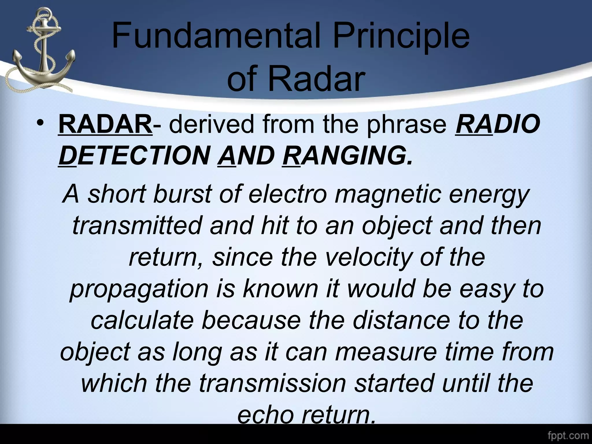 Nav 6 RADAR ARPA | PPT