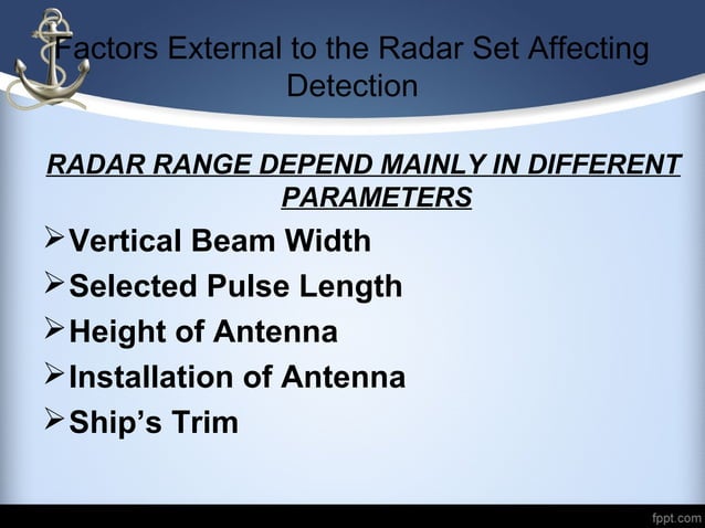Nav 6 RADAR ARPA | PPT | Physics | Science