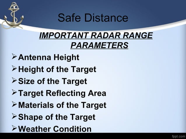 Nav 6 RADAR ARPA | PPT | Physics | Science