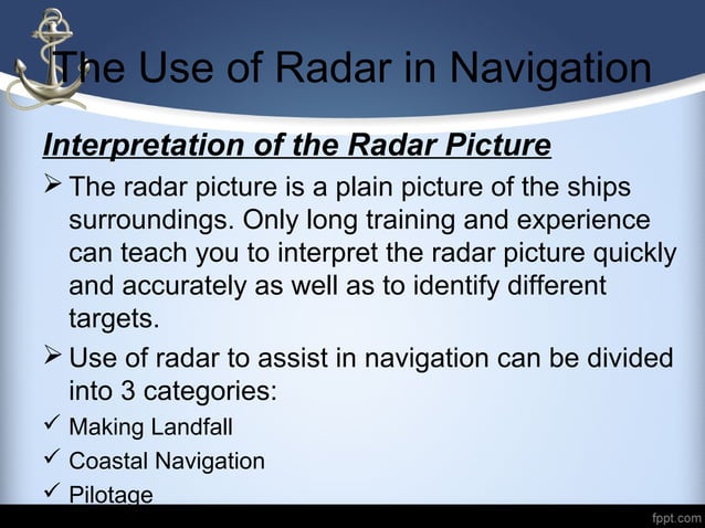 Nav 6 RADAR ARPA | PPT | Physics | Science