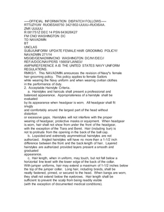 NAVADMIN 271/14 | PDF