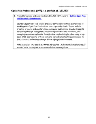 NAVAIR Integrated Master Schedule Guide guide | PDF