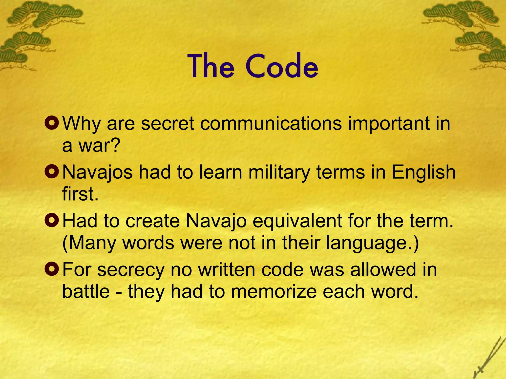 Navajo Code Talkers | PPT