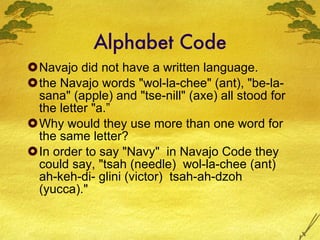 Navajo Code Talkers | PPT