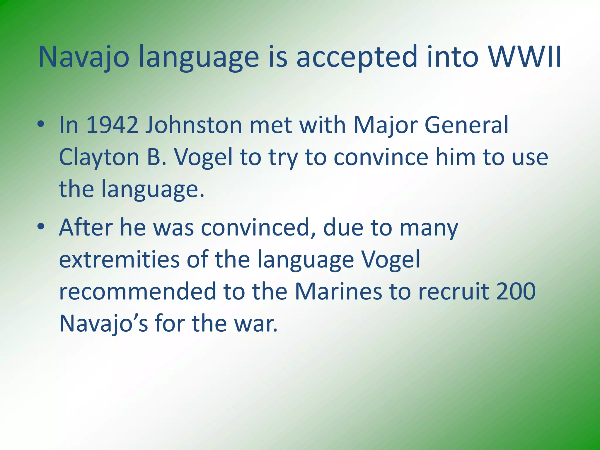 Navajo Code Talkers | PPTX