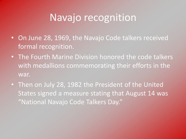 Navajo Code Talkers | PPTX