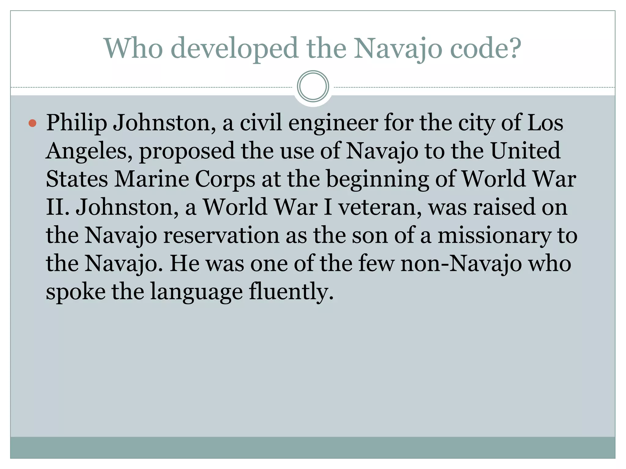 Navajo Code Talkers | PPTX | Death, Injury, or Military Conflict ...