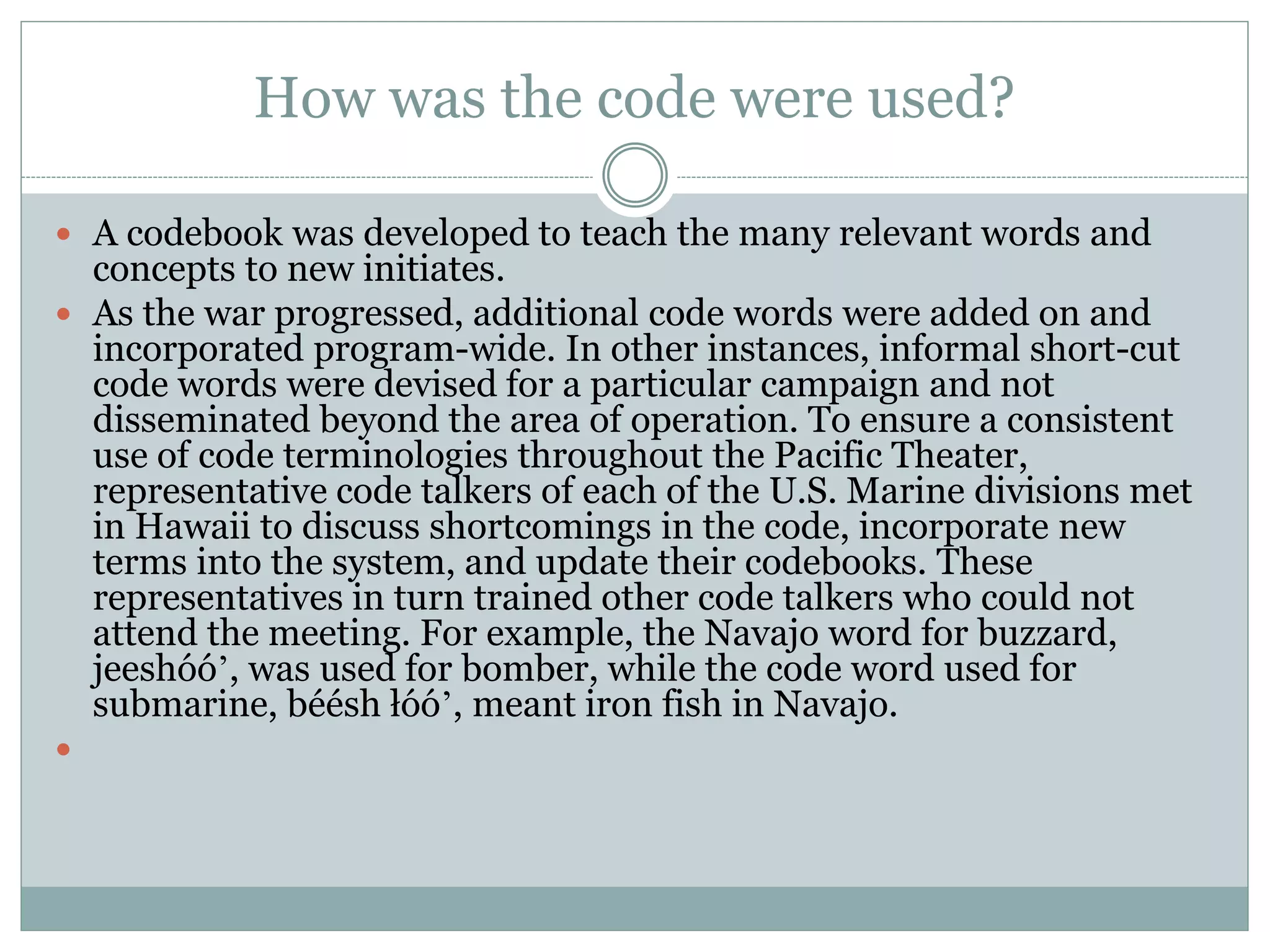 Navajo Code Talkers | PPT