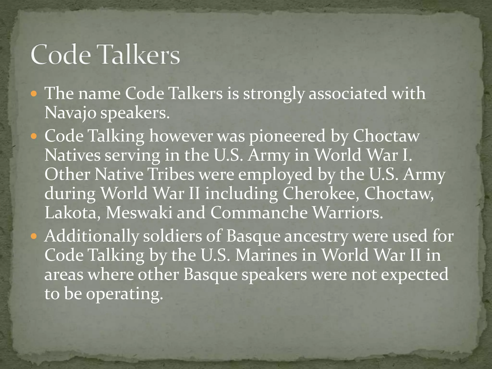 Navajo Code Talkers, Our Heroes! | PPSX