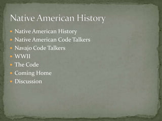 Navajo Code Talkers, Our Heroes! | PPSX