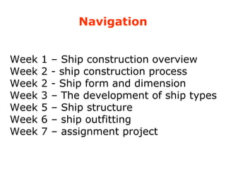 Naval archtechture and ship constraction introduction | PPT
