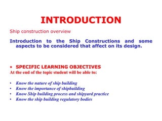 Naval archtechture and ship constraction introduction | PPT