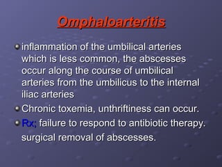 Naval ill Bacterial Infection of the umbilicus and its associated ...